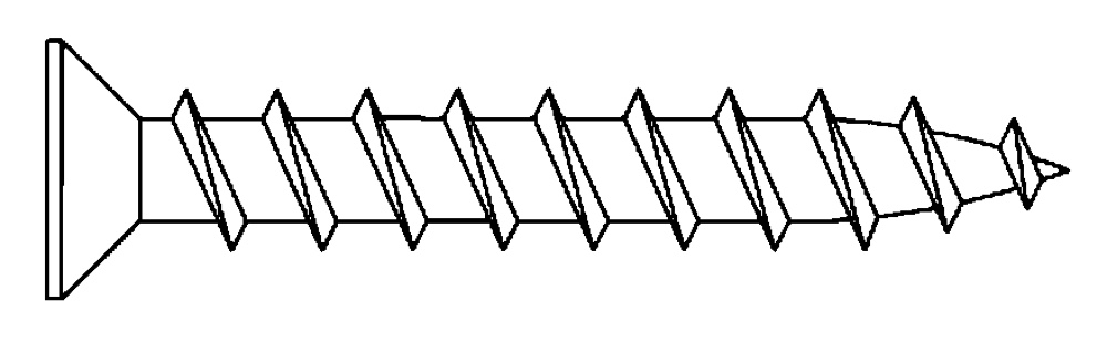 A50 - Vijak za okivanje PVC stolarije | Rotometal ING